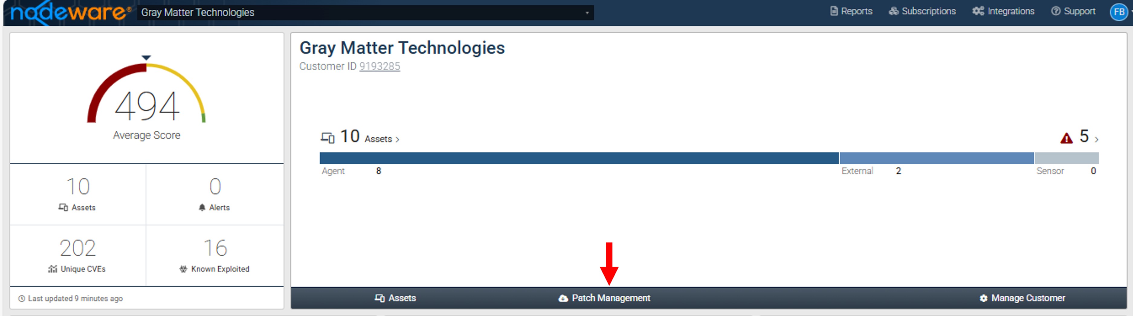 Creating a Patching Task – IGI / Nodeware
